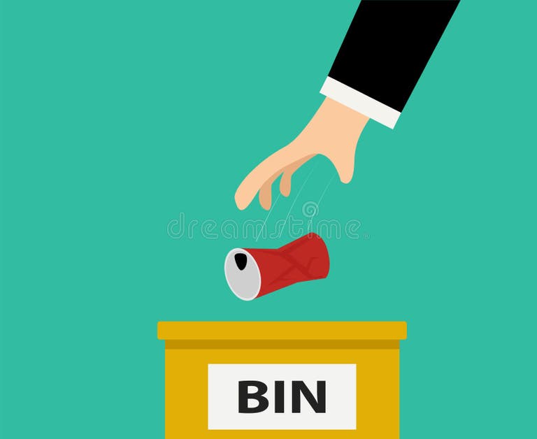 Dustbin Put Waste Stock Illustrations – 128 Dustbin Put Waste Stock ...