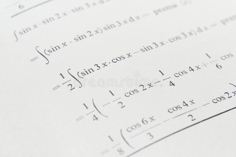 Closeup of math book stock image. Image of open, college - 94019273