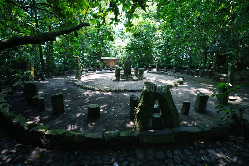 Closeup of a Mayan Structured Area in Ecological Reserve Nanciyaga ...