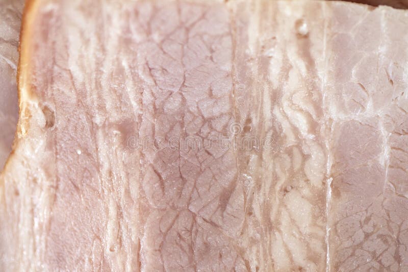 Closeup Meat Textured for Background. Slices of Bacon or Smoked Pork ...