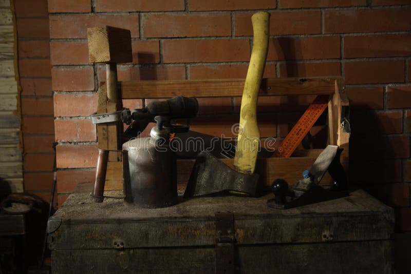 Closeup of Medieval Weapons in a Room Stock Photo - Image of attack ...