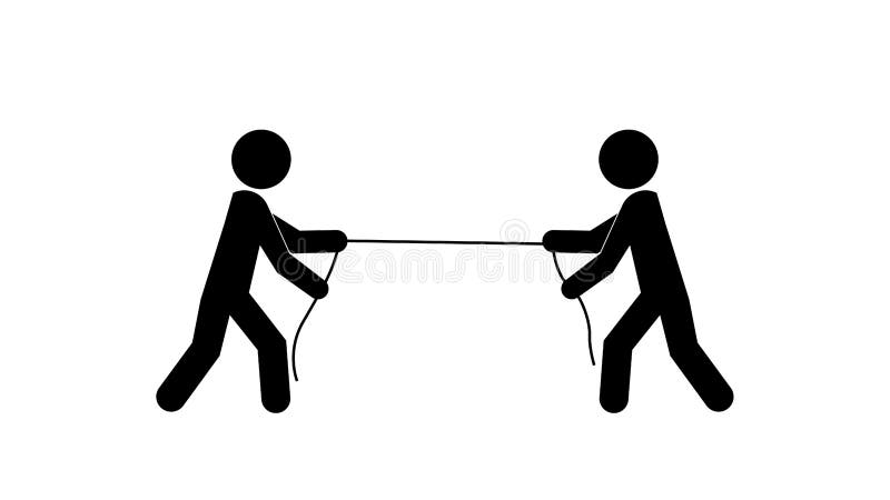 Strong Man Pulling Rope Stock Illustrations – 184 Strong Man Pulling ...