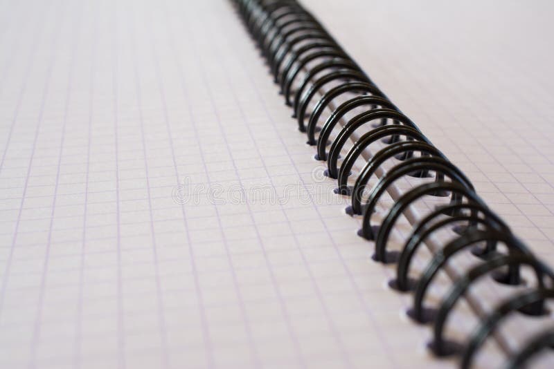 Closeup of Metal Binding Notebook Stock Photo - Image of notebook ...