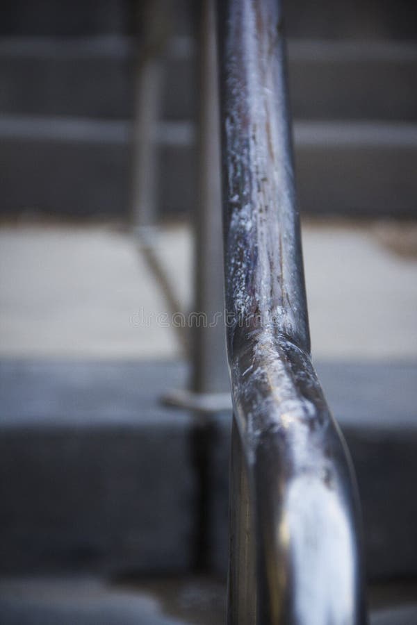 Metal Handrail Whit Braille Inscriptions, for the Disabled People ...