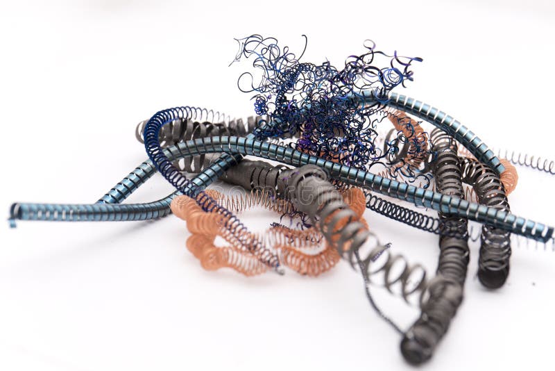 Closeup of the Metalic Spring Stock Photo - Image of closeup, industry ...