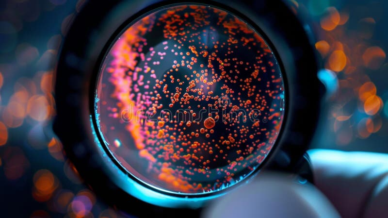 A Magnified View of an Endocrine Gland with Various Endocrine Cells in ...