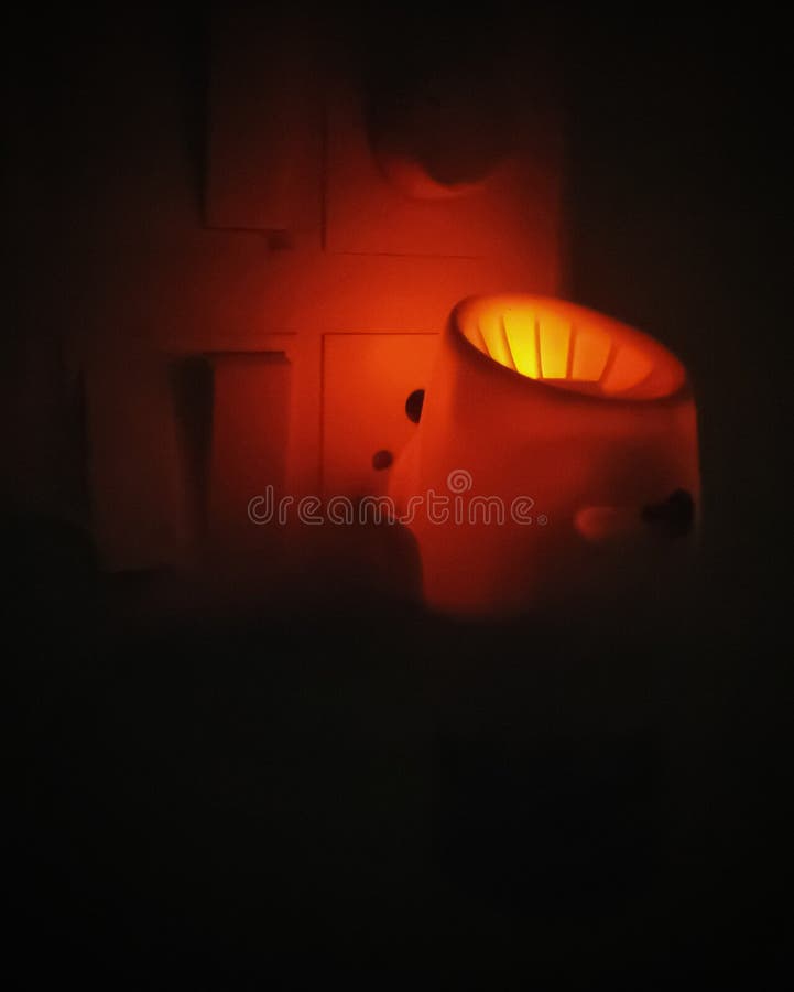 Closeup Misquito Machine Lamp Wall Isolated with Switch Glowing in Dark ...