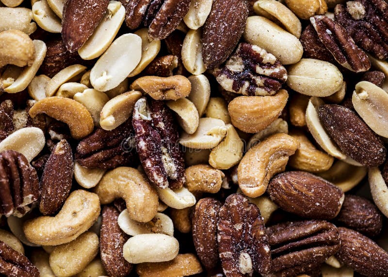 Closeup of mixed nuts stock photo. Image of diet, vegan - 222633758
