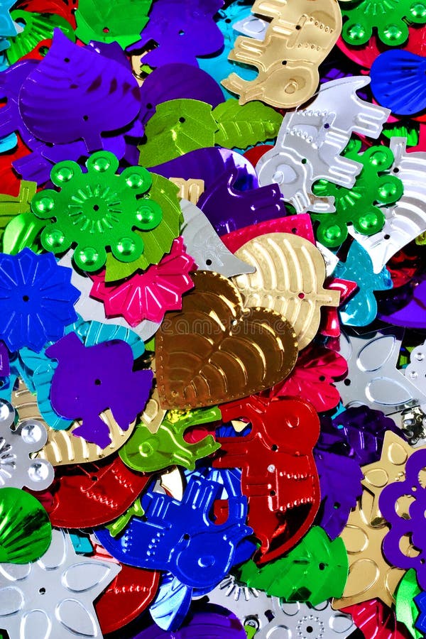Colorful sequins stock image. Image of metallic, decorative - 29426517