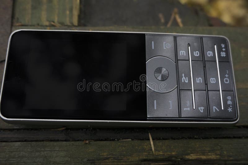 Closeup of Mobile Phone Keypad the Dark One. Stock Image - Image of ...