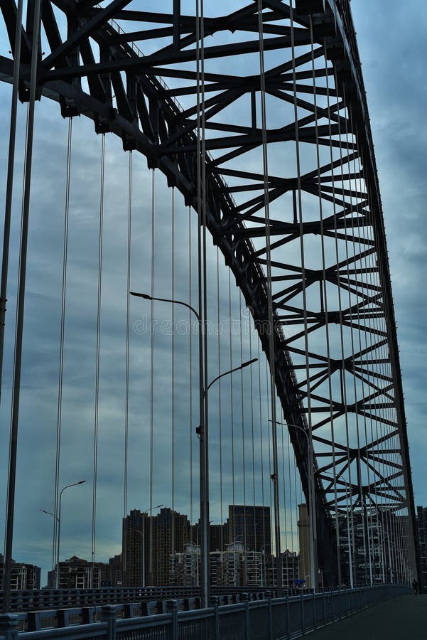 Modern bridge editorial stock photo. Image of modern - 327206883