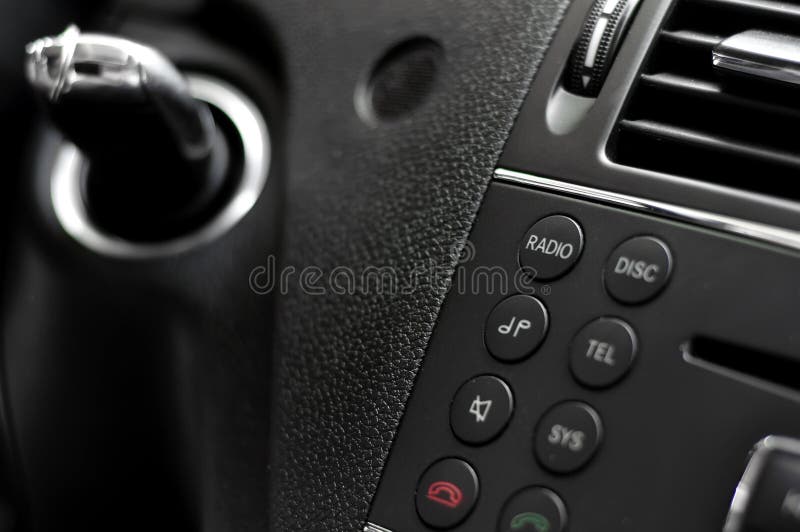 Closeup of Modern Car Cockpit Stock Photo - Image of engine, odometer ...