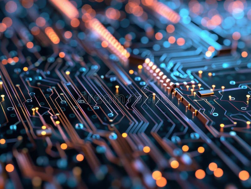 Closeup of a modern CPU stock image. Image of semiconductor - 372495757