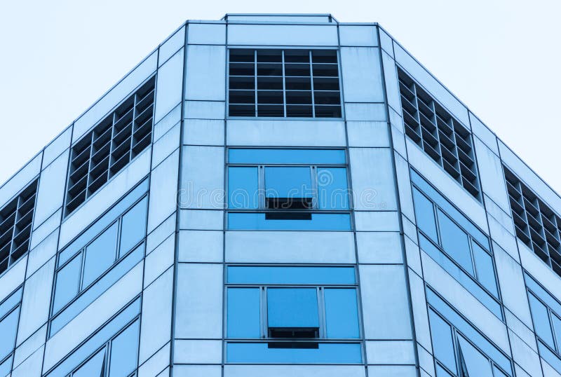 Closeup Modern Glass Building Stock Image - Image of concept, building ...