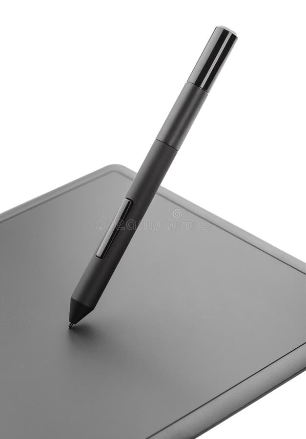 Closeup of Modern Graphic Tablet Stock Image - Image of modern ...