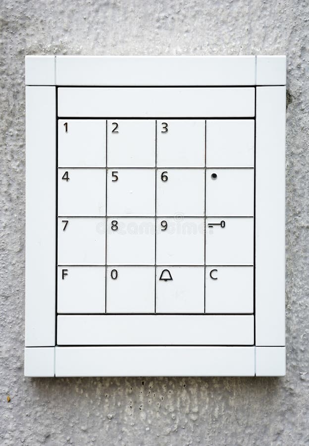 Modern keypad stock photo. Image of entrance, gray, color - 30266722
