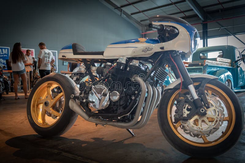 Closeup of Modern Motorbikes in a Workshop in Dubai, UAe Editorial ...