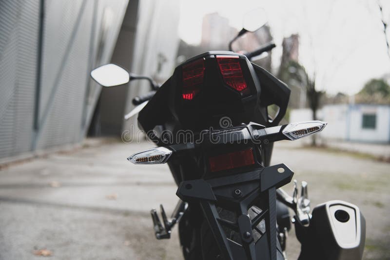 Modern motorcycle stock photo. Image of monochrome, design - 273987766