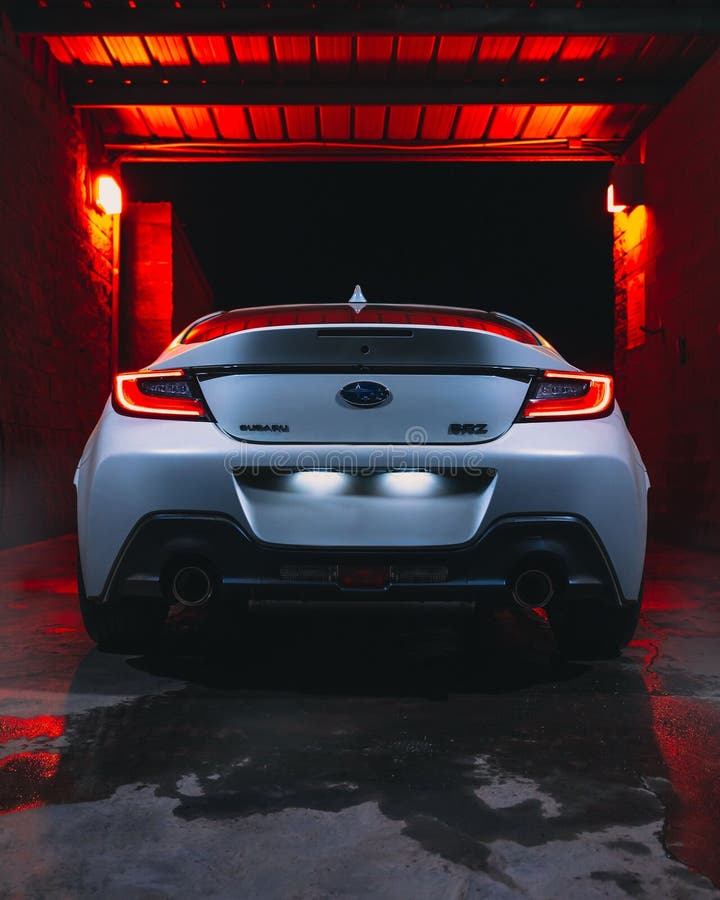 Closeup of a Modern Subaru BRZ with a Dark Background Editorial ...