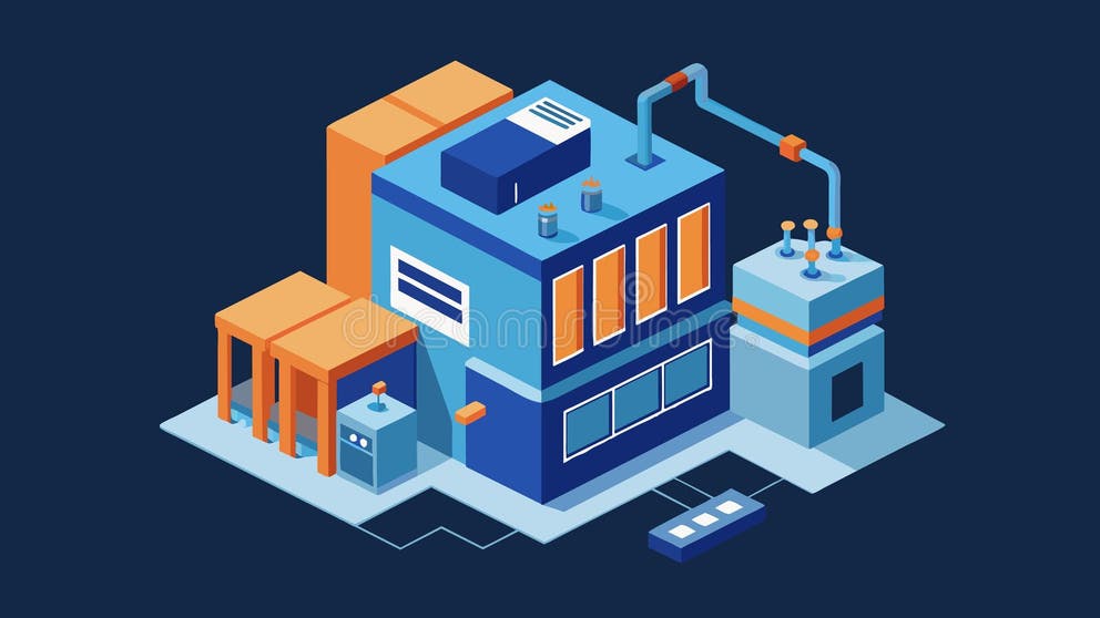 A Closeup of the Modular Design of a Microfactory Showcasing Its ...