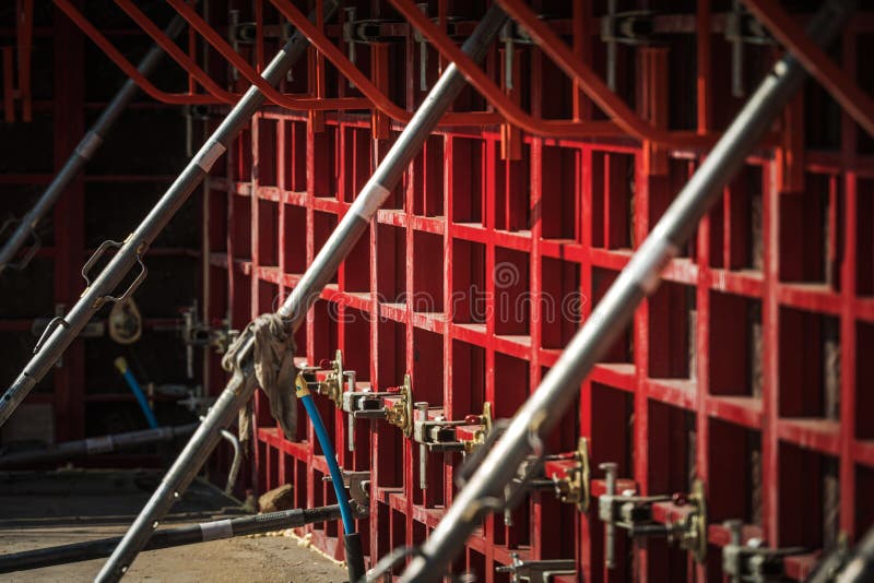 Modular Formwork Panel System Stock Image - Image of panel, industry ...