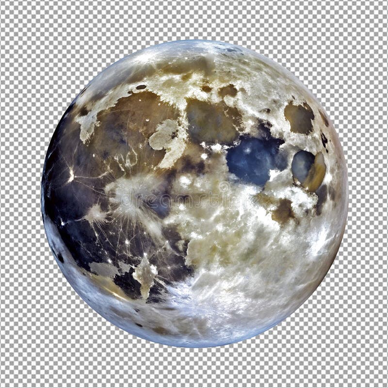 A Closeup of a Moon Illustration Stock Image - Illustration of ...