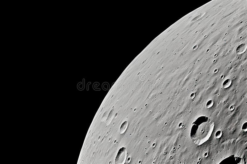 Closeup Moon Surface with Meteorite Impact Craters. Lunar Texture Stock ...