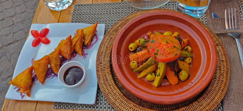 Closeup of Moroccan Tajine Traditional Dish in Marrakech Stock Image ...