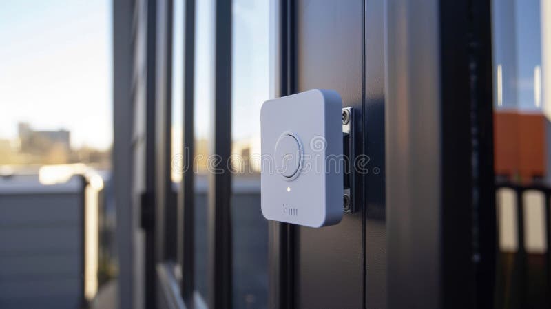 A Closeup of the Motion Sensor on a Smart Door Lock Which Can Detect ...