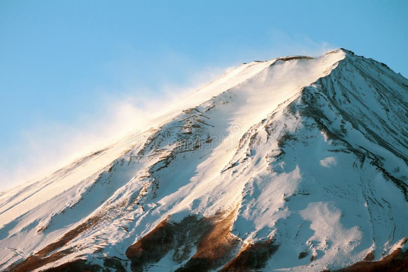 Closeup Mount Fuji, Japan stock photo. Image of beautiful - 48728810