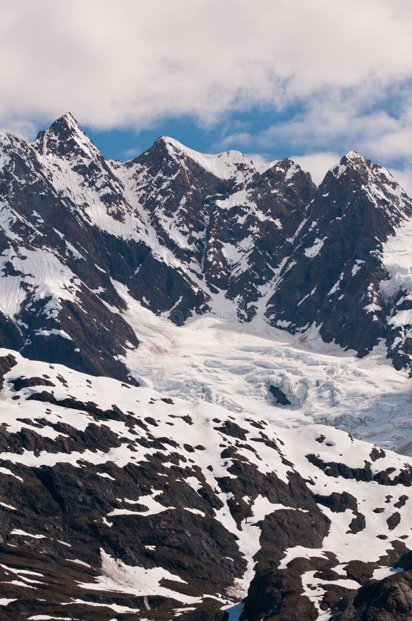 Closeup of mountain peaks stock photo. Image of freeze - 21384582