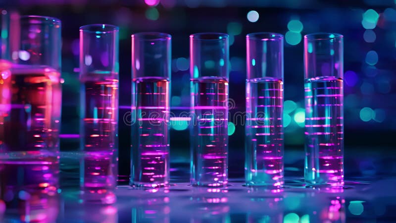 A Closeup of Multiple Test Tubes Filled with DNA Samples Highlighting ...