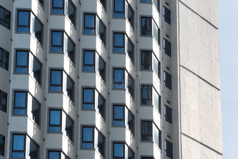 Closeup of Multistory Building Stock Photo - Image of urban, exterior ...