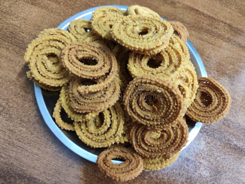 Closeup Murukku Snack stock photo. Image of snack, spicy - 312968316
