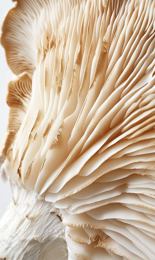 A Closeup of the Mushroom Texture, Showcasing Its Smooth and Slightly ...