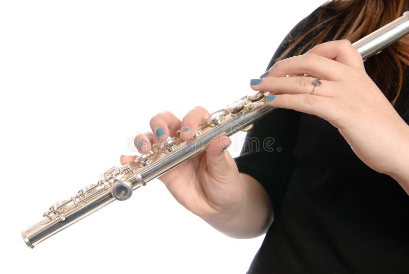Flute stock photo. Image of sheet, classical, school, isolated - 7992424