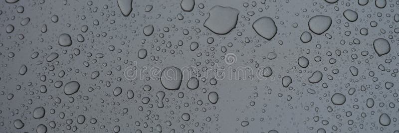 Closeup of Natural Pattern of Water Drops on Glass Stock Photo - Image ...
