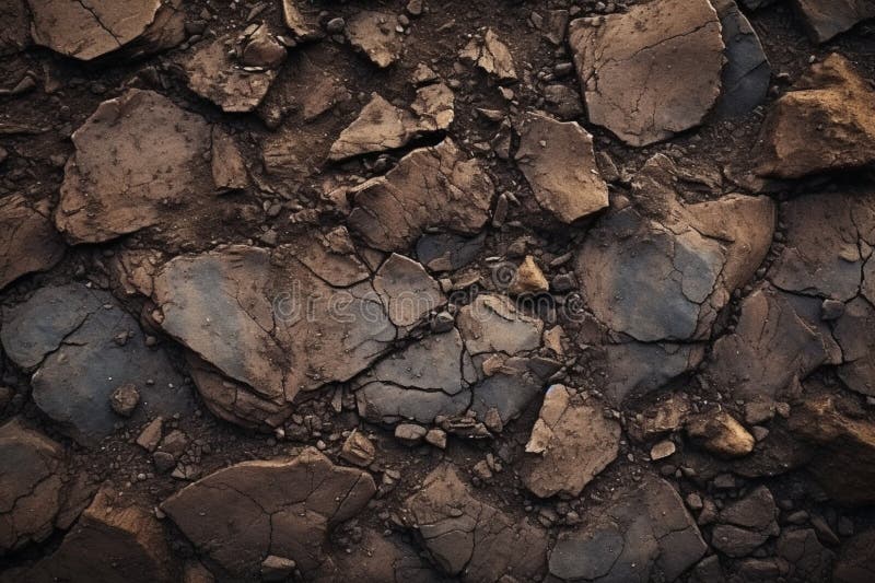 Closeup of Natural Stone Patterned Soil Texture Stock Illustration ...