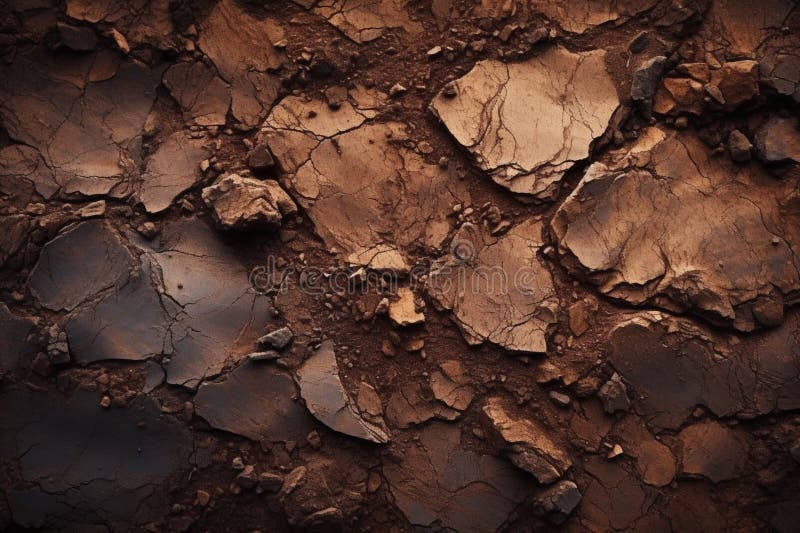 Closeup of Natural Stone Patterned Soil Texture Stock Illustration ...