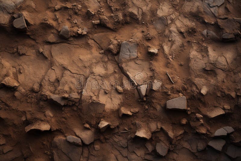 Closeup of Natural Stone Patterned Soil Texture Stock Illustration ...