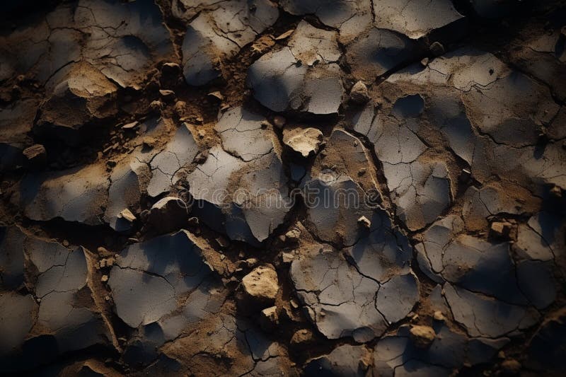 Closeup of Natural Stone Patterned Soil Texture Stock Illustration ...