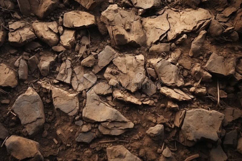 Closeup of Natural Stone Patterned Soil Texture Stock Illustration ...