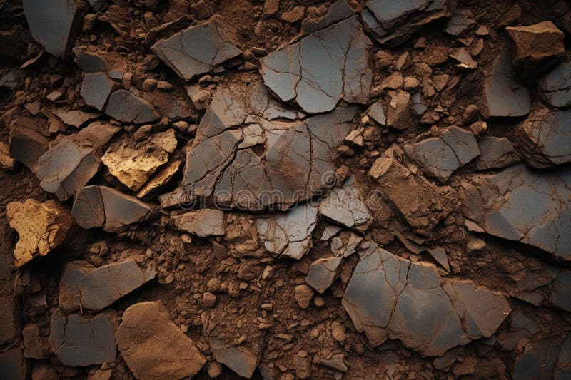 Closeup of Natural Stone Patterned Soil Texture Stock Illustration ...