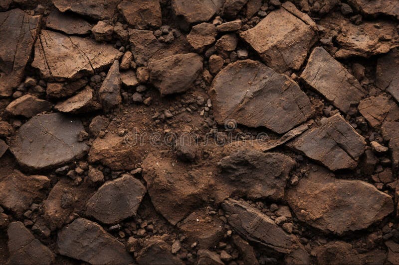 Closeup of Natural Stone Patterned Soil Texture Stock Illustration ...