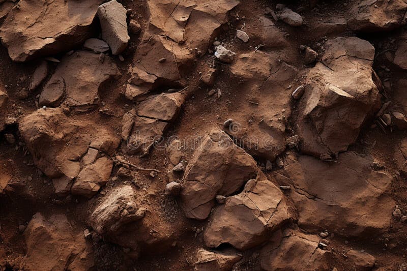 Closeup of Natural Stone Patterned Soil Texture Stock Illustration ...