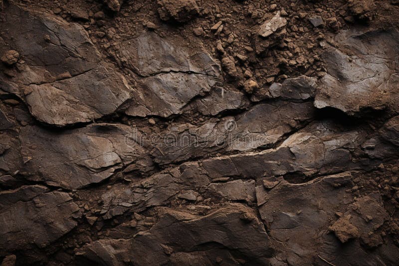 Closeup of Natural Stone Patterned Soil Texture Stock Illustration ...