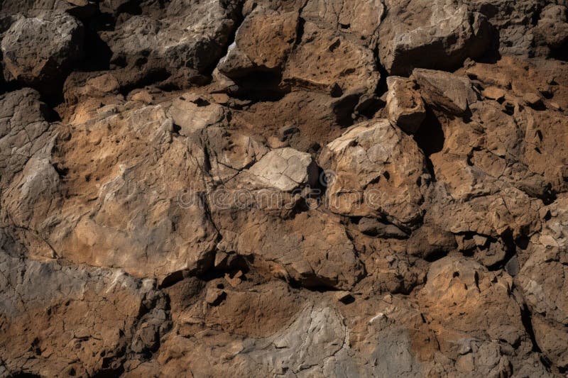 Closeup of Natural Stone Patterned Soil Texture Stock Illustration ...