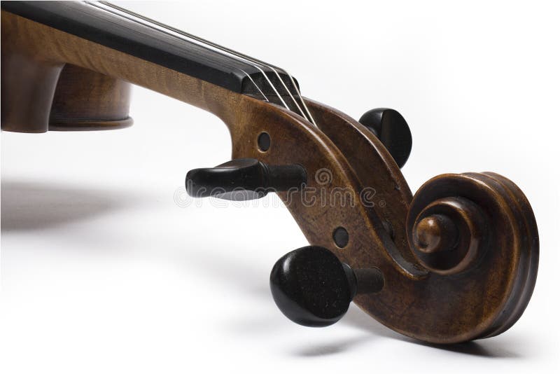 Neck and Scroll of Violoncello Stock Image - Image of theatrical ...