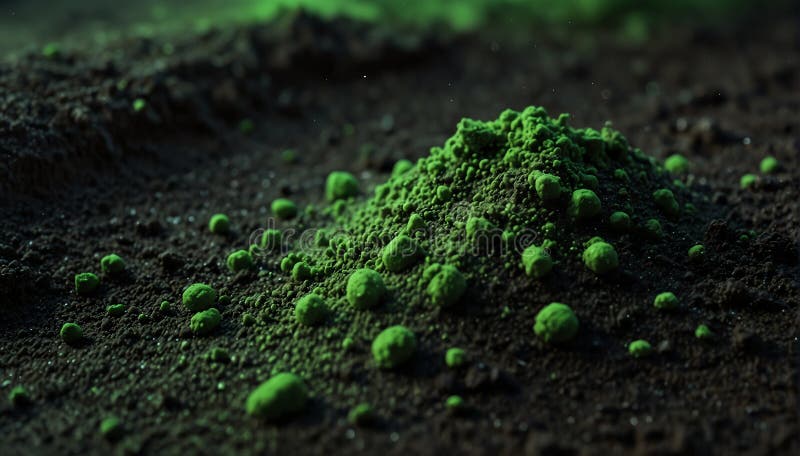Closeup of Neon Green Sand Texture Ai Generated Stock Illustration ...