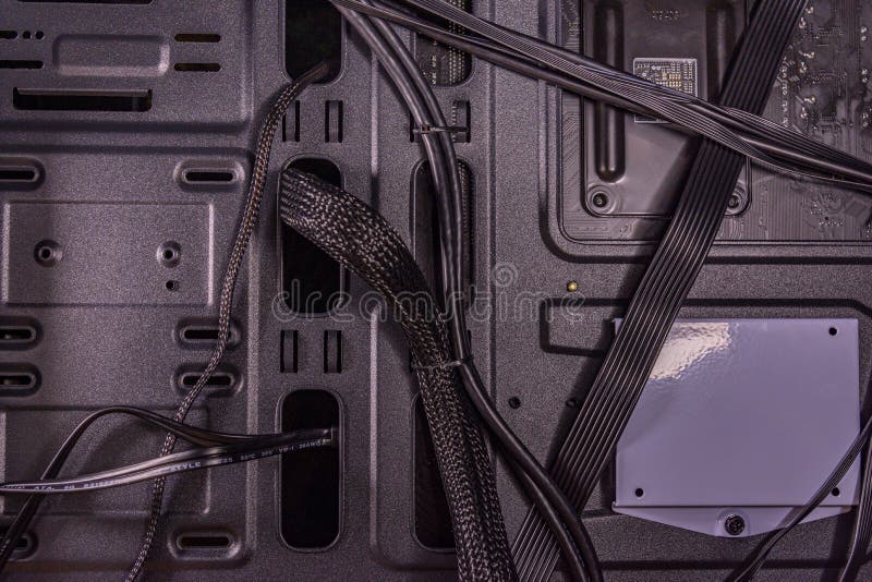 Closeup of the New Modern Empty Computer Case Stock Image - Image of ...